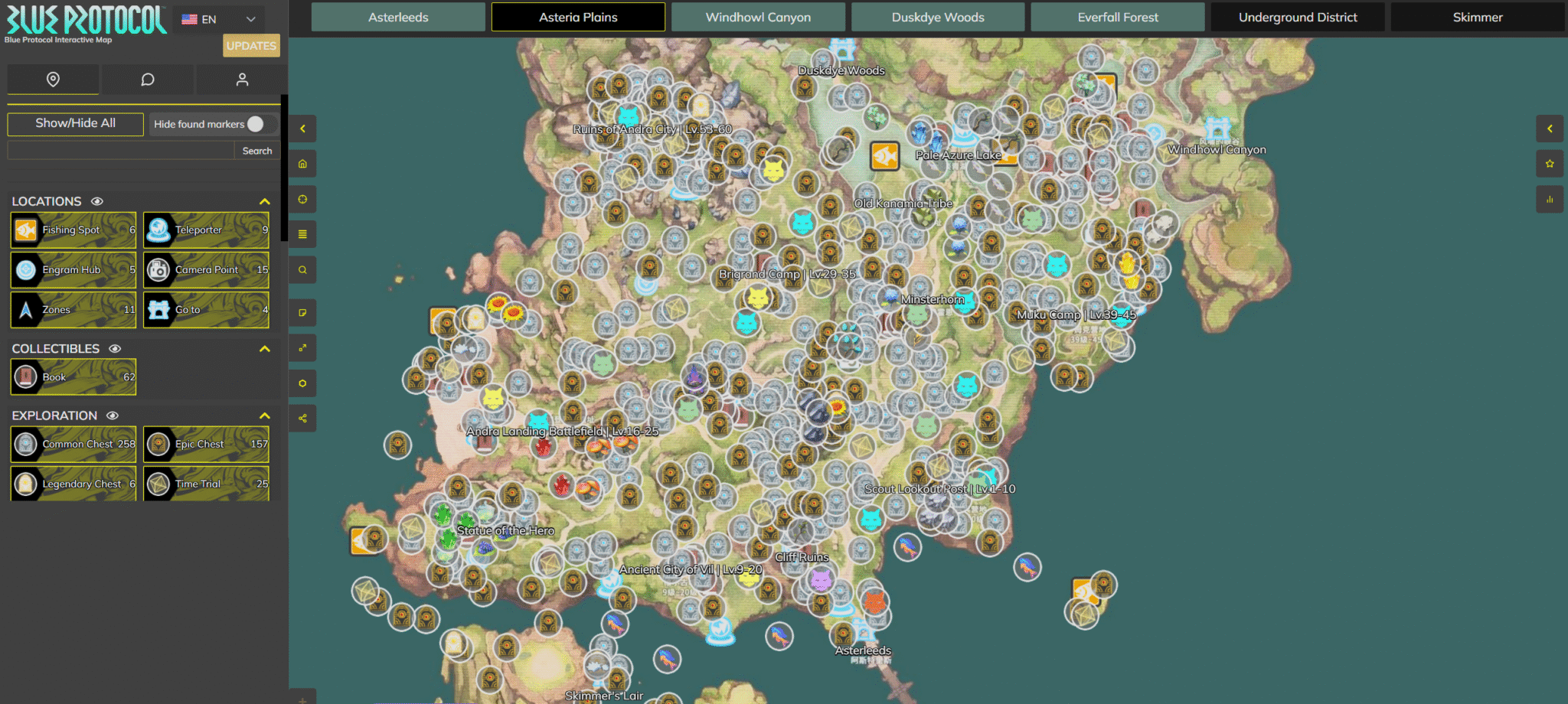 Blue Protocol Star Resonance Map